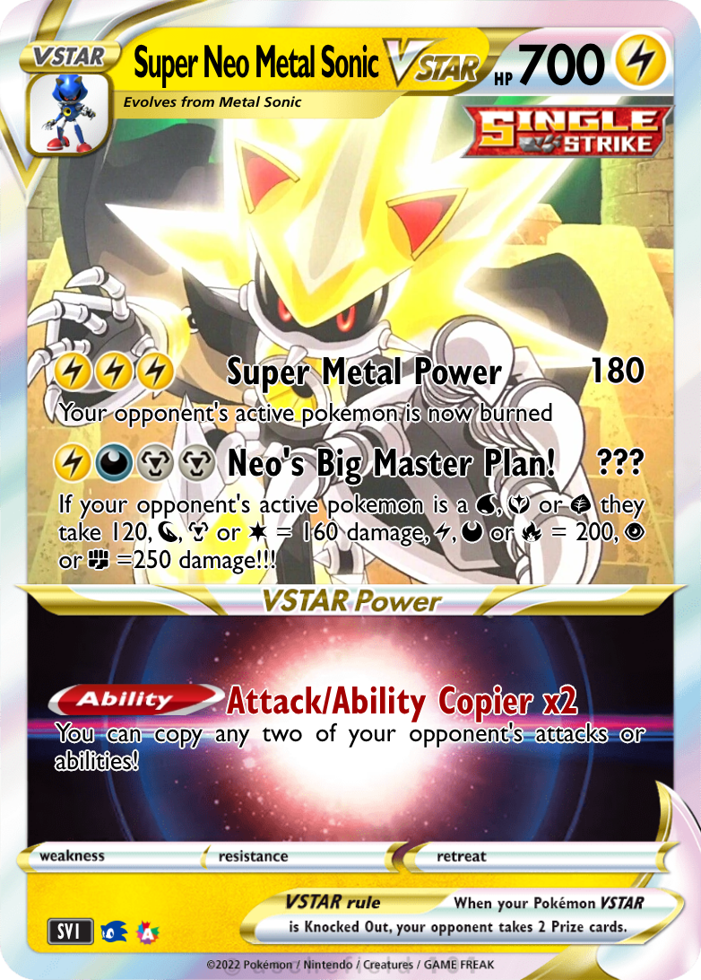 Super Neo Metal Sonic - CoolBoyK | Pokécardmaker.net