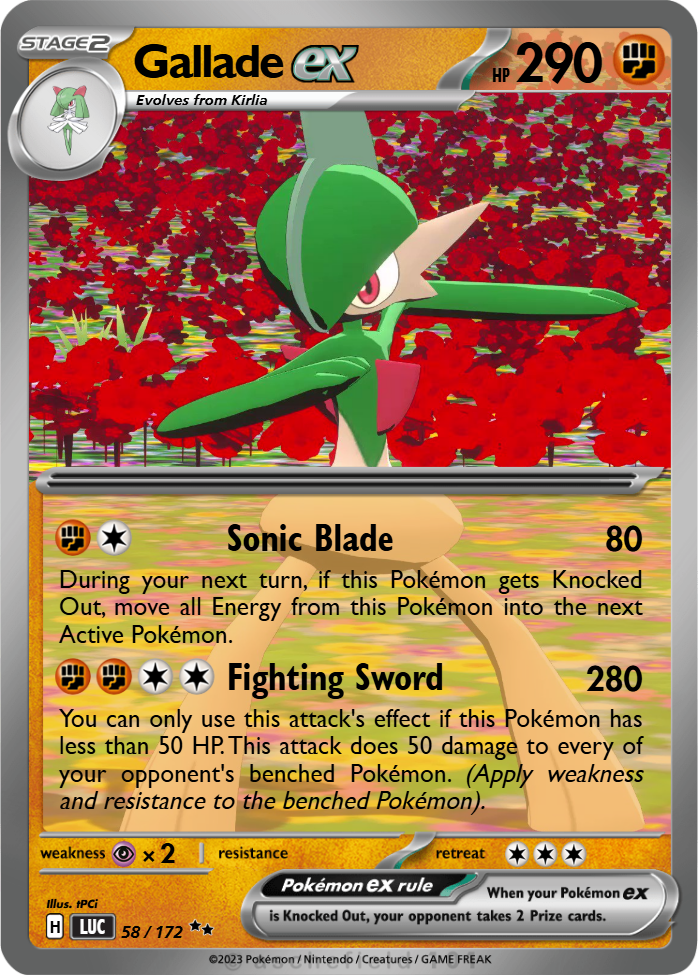 Gallade - CoolSonicStyle0 | Pokécardmaker.net