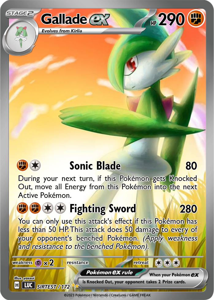 Gallade - CoolSonicStyle0 | Pokécardmaker.net