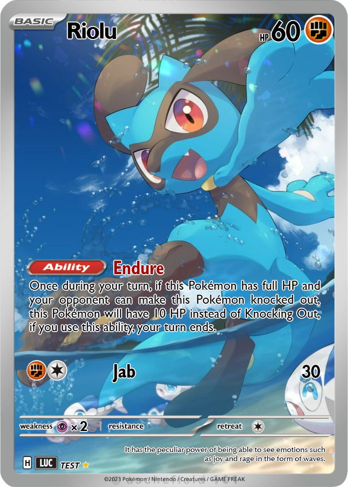 Riolu - CoolSonicStyle0 | Pokécardmaker.net