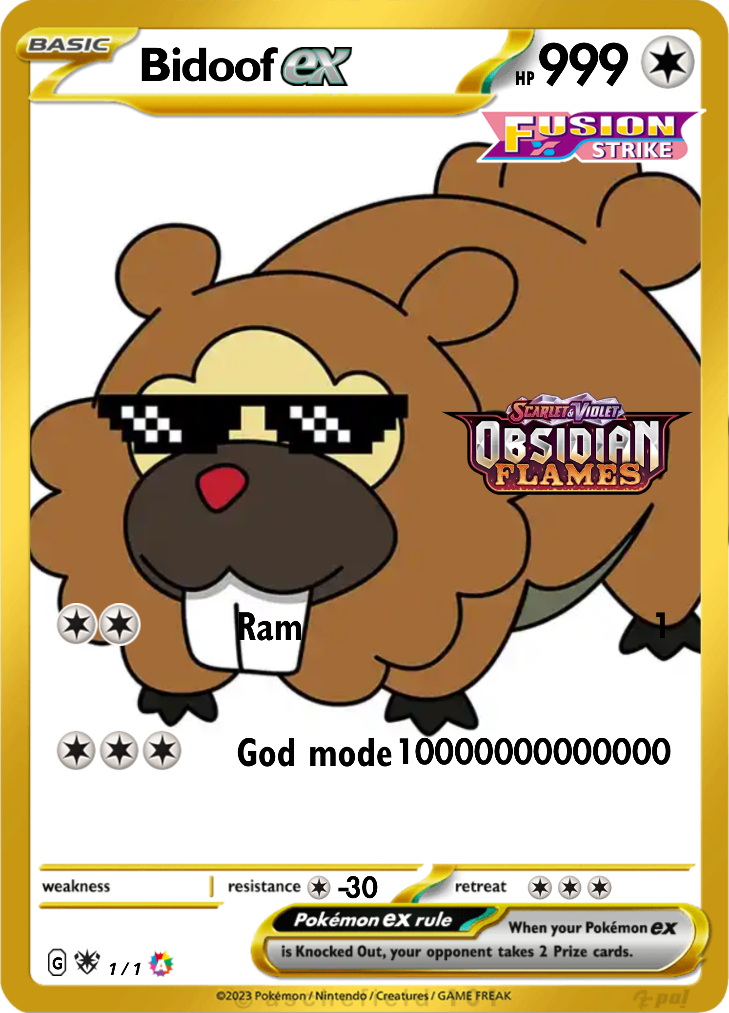 Bidoof - Coolkidx | Pokécardmaker.net