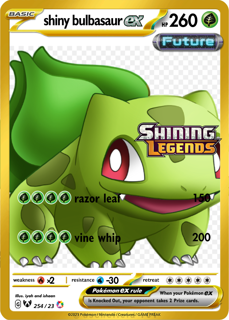 shiny bulbasaur - Coolkidx | Pokécardmaker.net