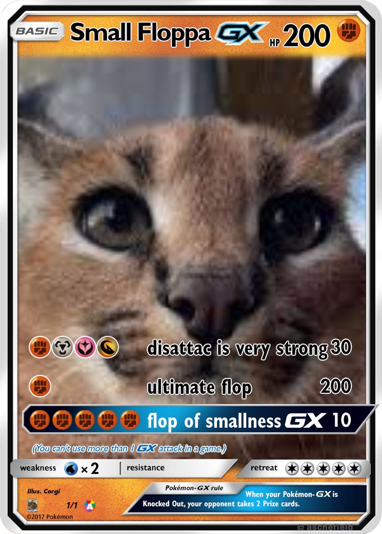 Small Floppa - Corgi | Pokécardmaker.net