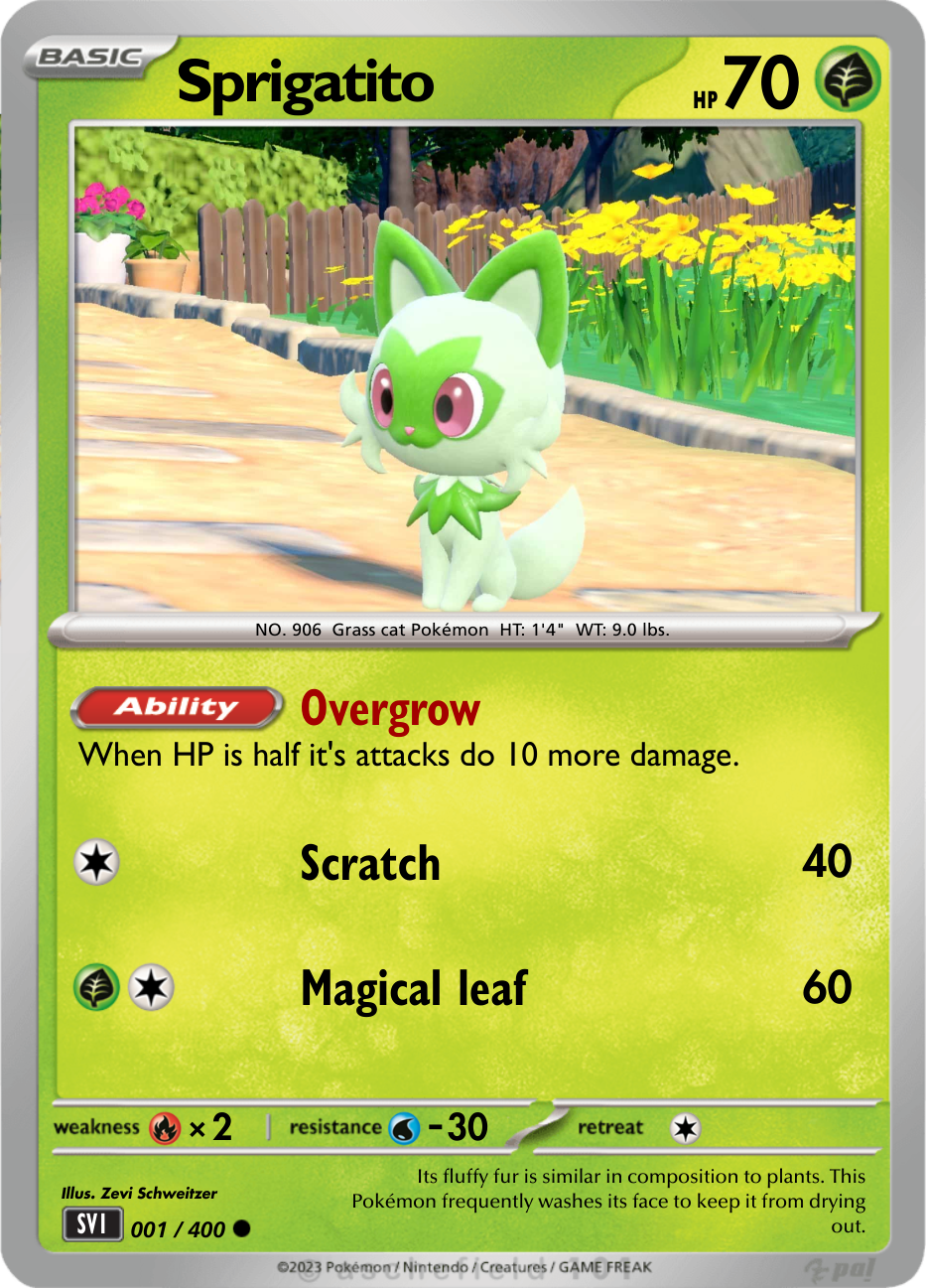 Sprigatito - Craz | Pokécardmaker.net