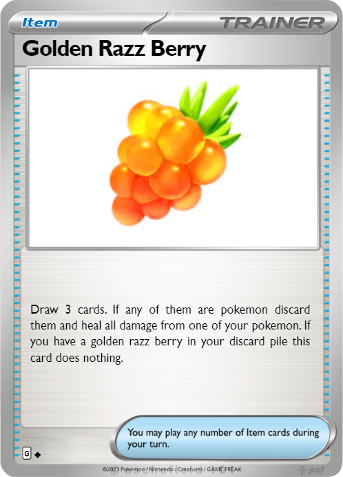 Golden Razz Berry - CreativeCard | Pokécardmaker.net