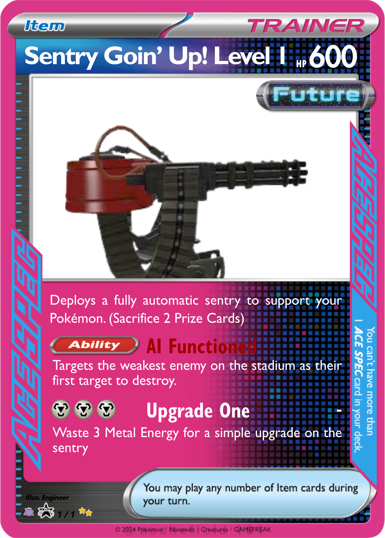 Sentry Goin’ Up! Level 1 - Creator1 | Pokécardmaker.net