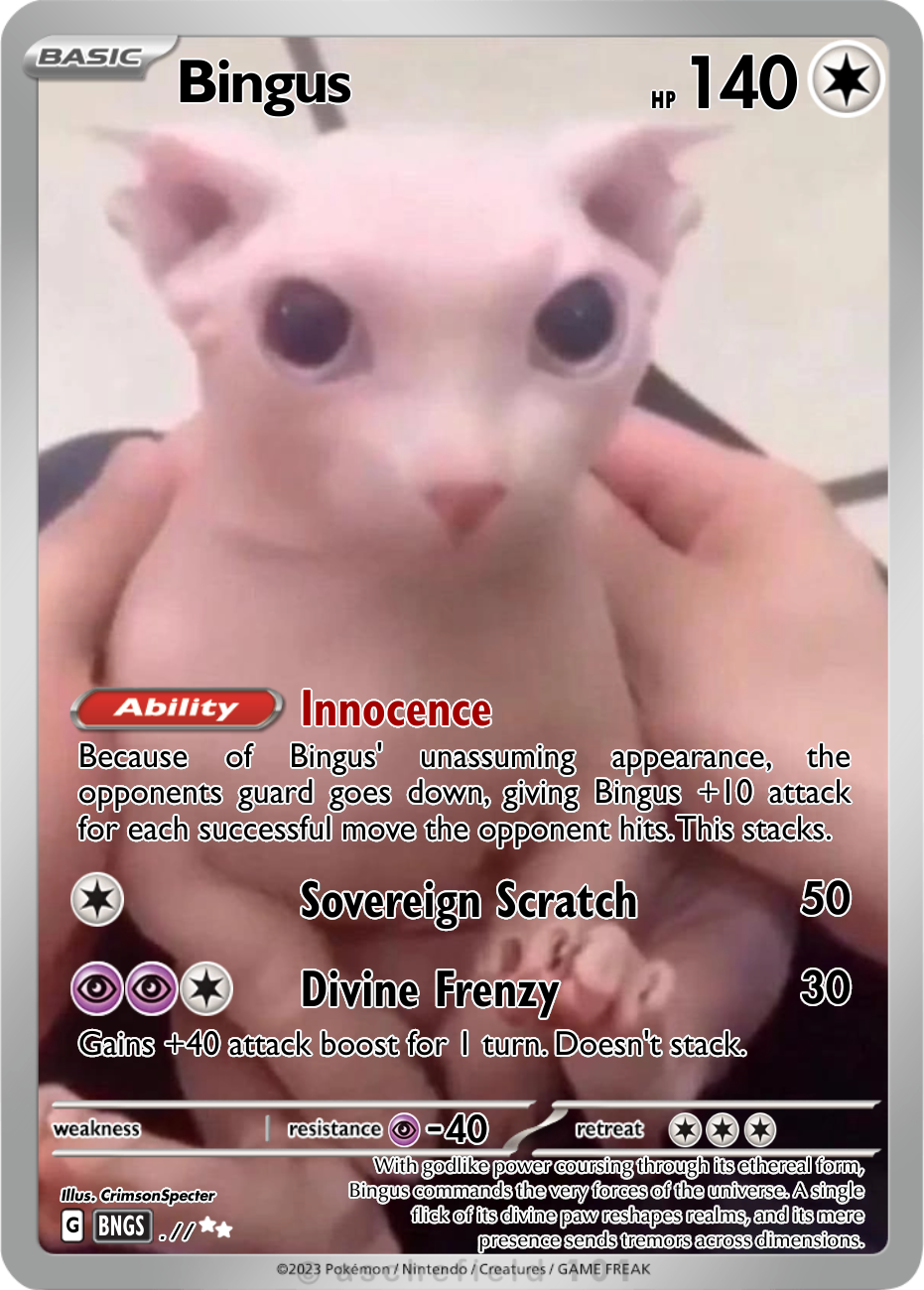 Bingus - CrimonSpecter | Pokécardmaker.net