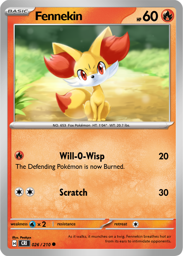 Fennekin - CrimsonShadow | Pokécardmaker.net