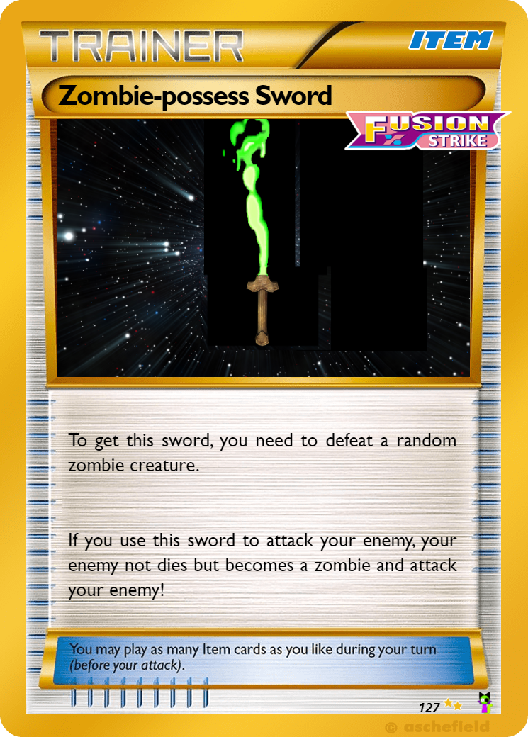 Zombie-possess Sword - CrosleyMelody | Pokécardmaker.net