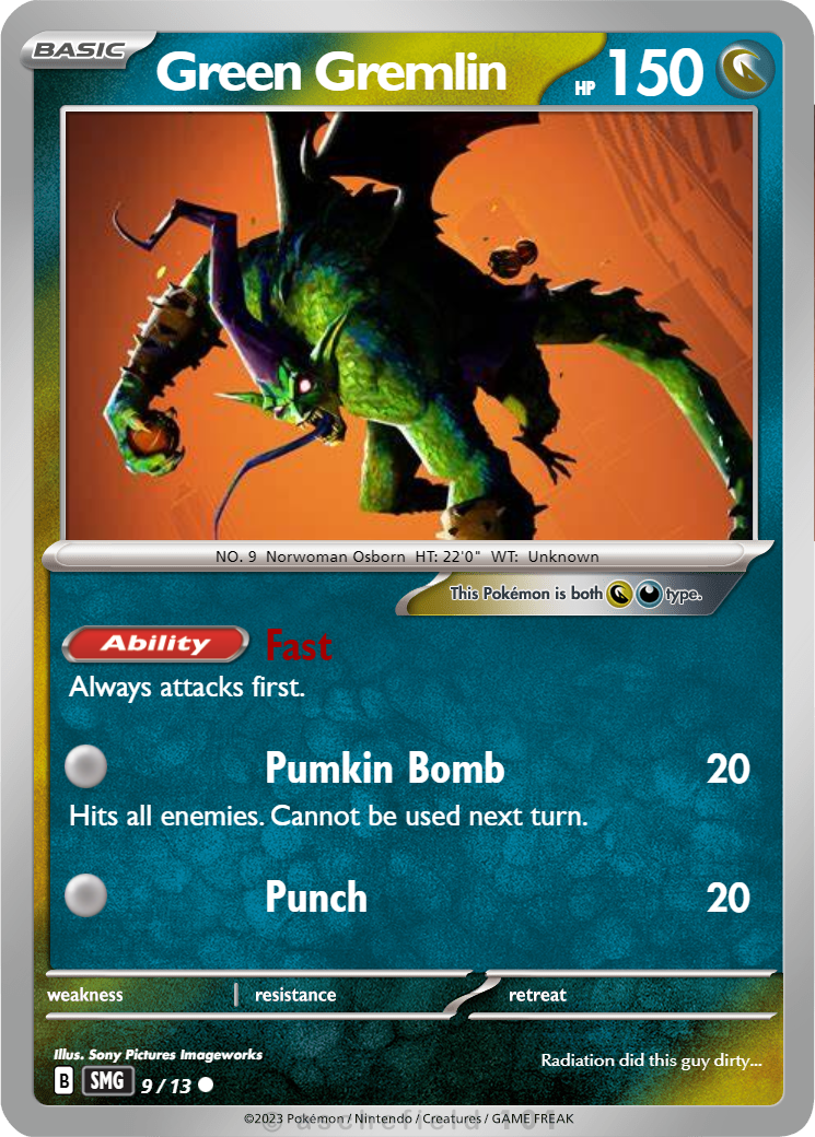Green Gremlin - Crosshairs2 | Pokécardmaker.net