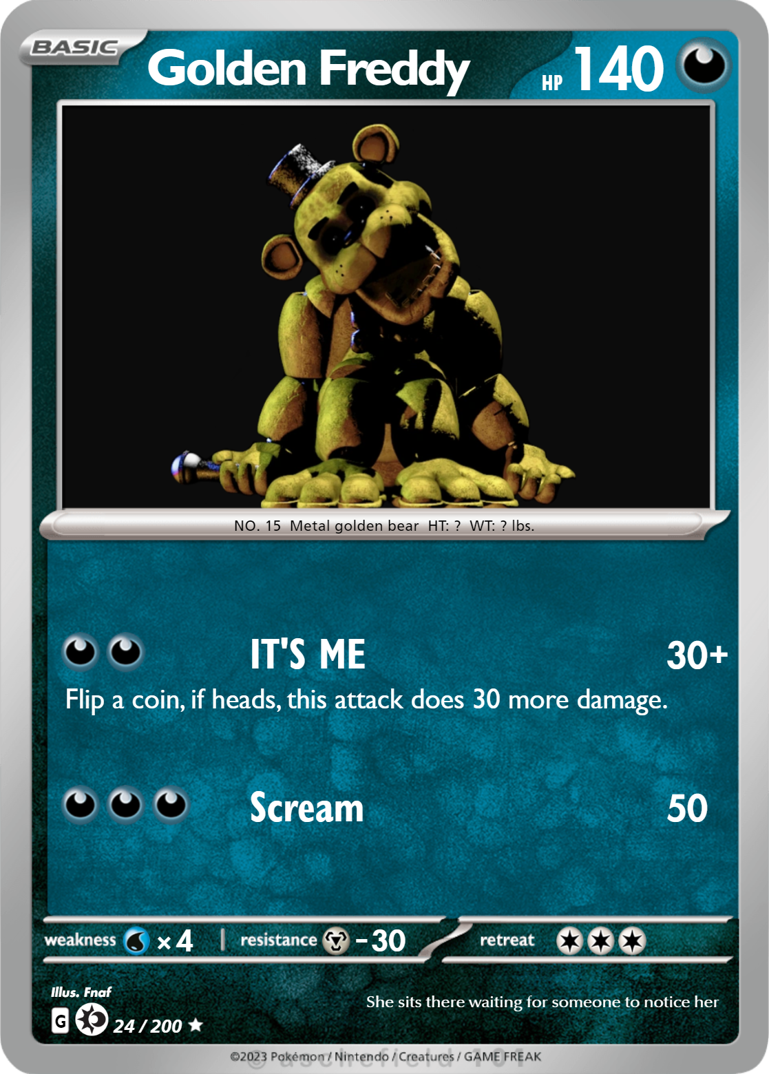 Golden Freddy - Crystal | Pokécardmaker.net