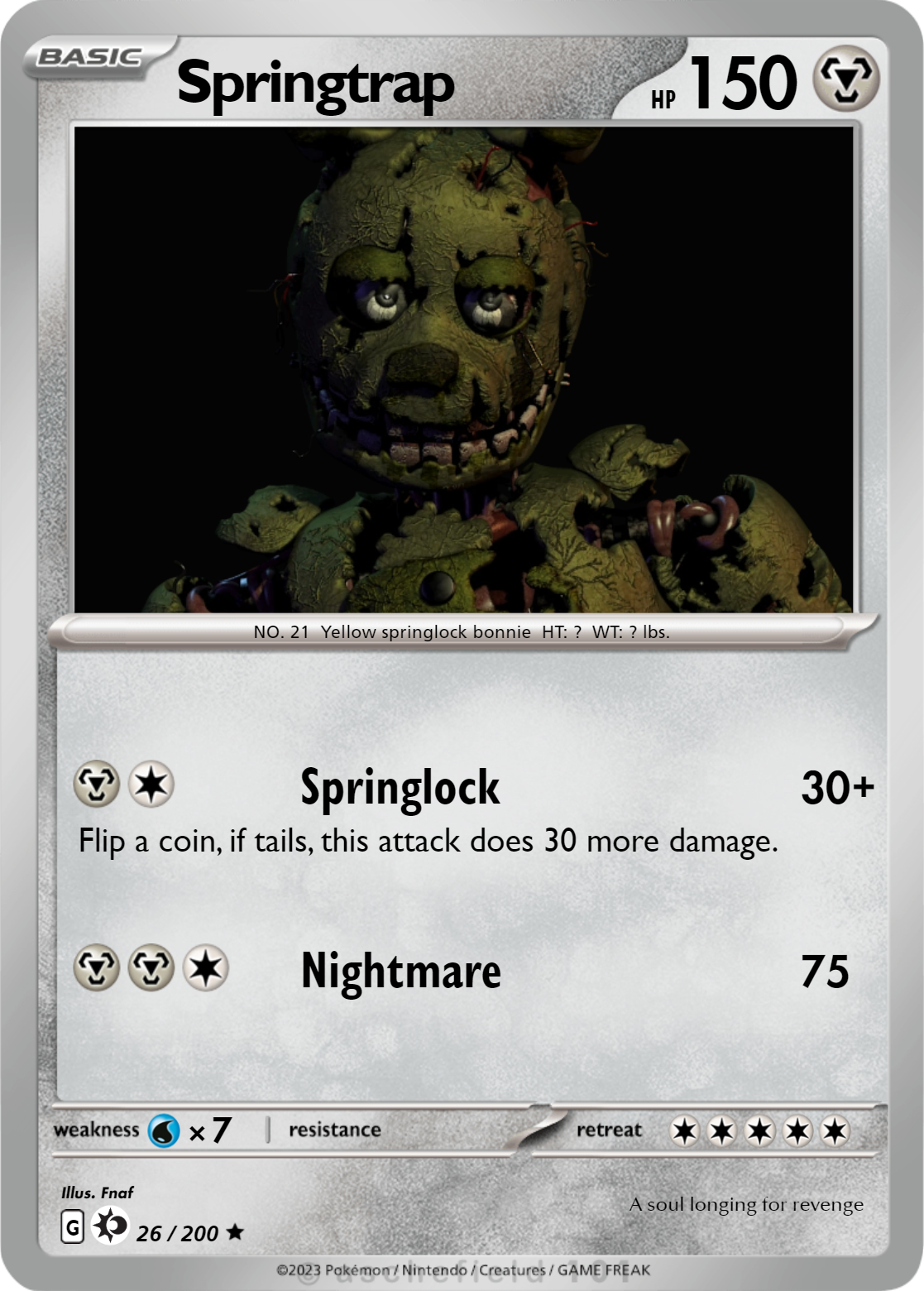 Springtrap - Crystal | Pokécardmaker.net