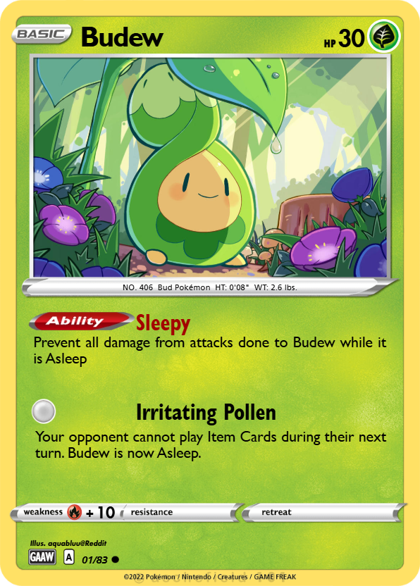 Budew - CustomPTCGSets | Pokécardmaker.net
