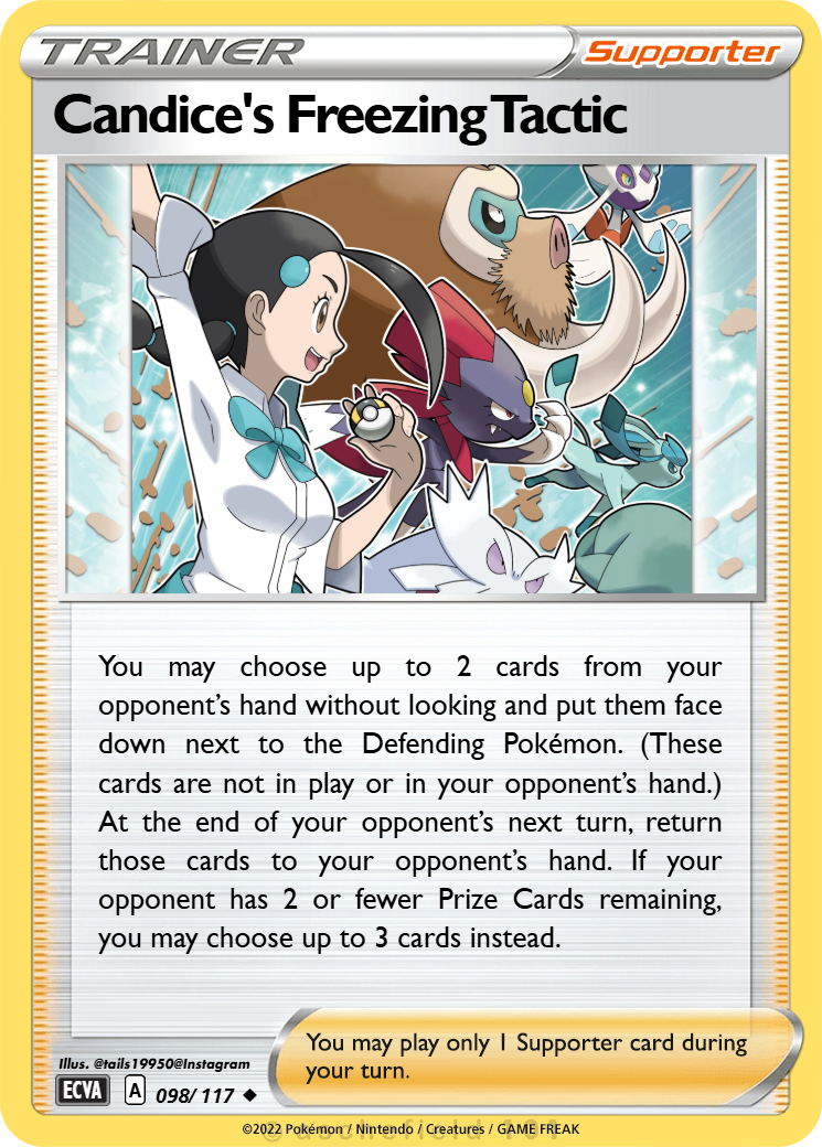 Candice's Freezing Tactic - CustomPTCGSets | Pokécardmaker.net