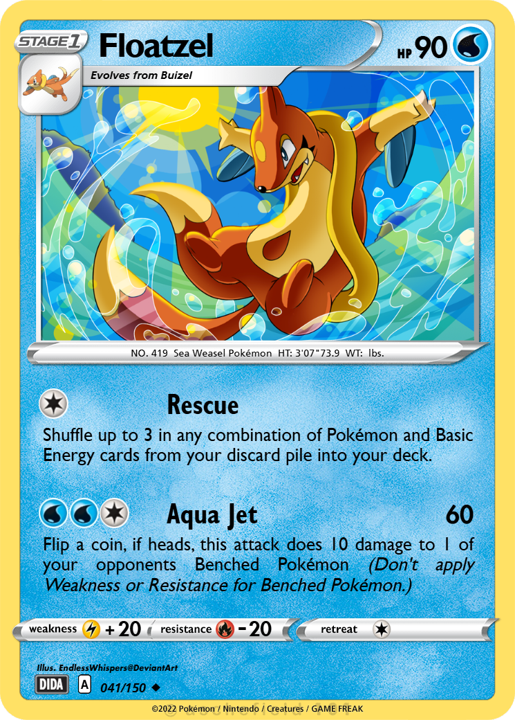 Floatzel - CustomPTCGSets | Pokécardmaker.net