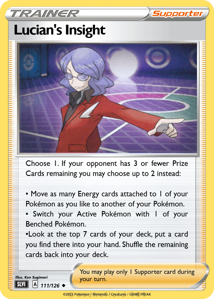 Lucian's Insight - CustomPTCGSets | Pokécardmaker.net