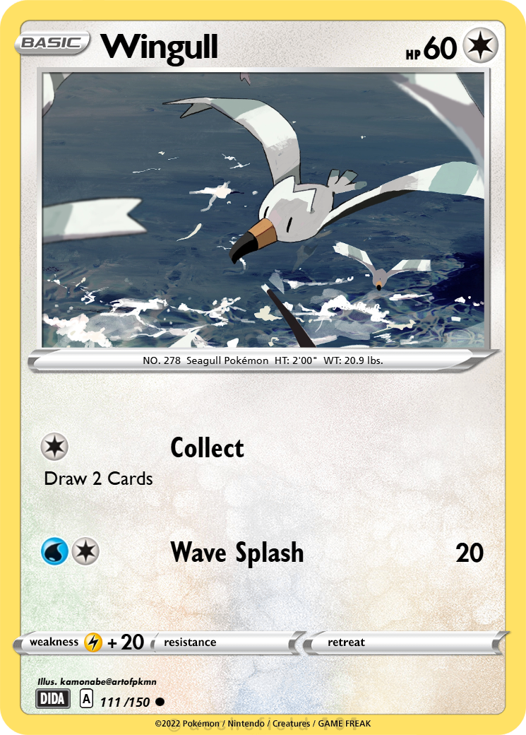 Wingull - CustomPTCGSets | Pokécardmaker.net