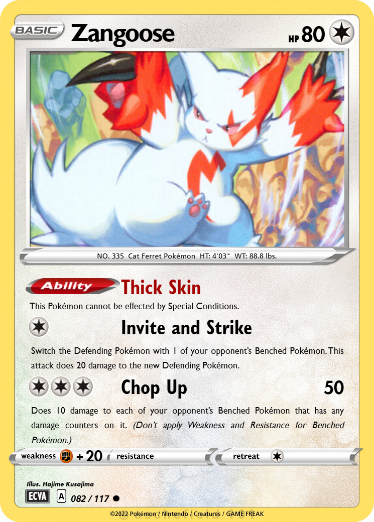 Zangoose - CustomPTCGSets | Pokécardmaker.net