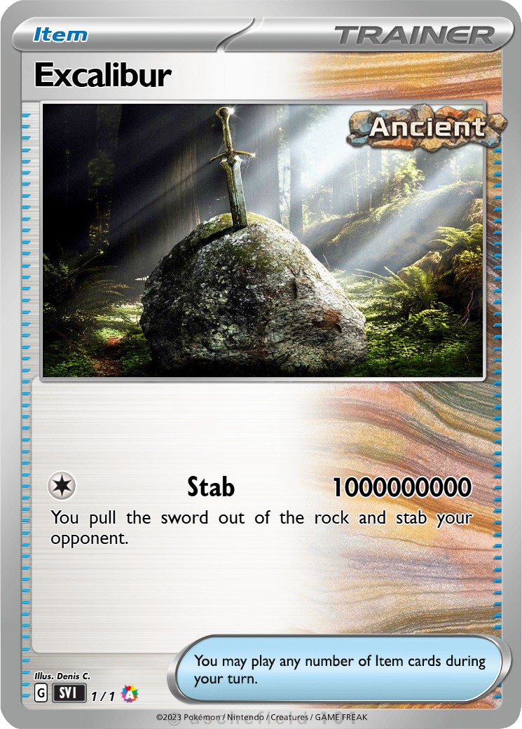 Excalibur - DENIMON2014 | Pokécardmaker.net
