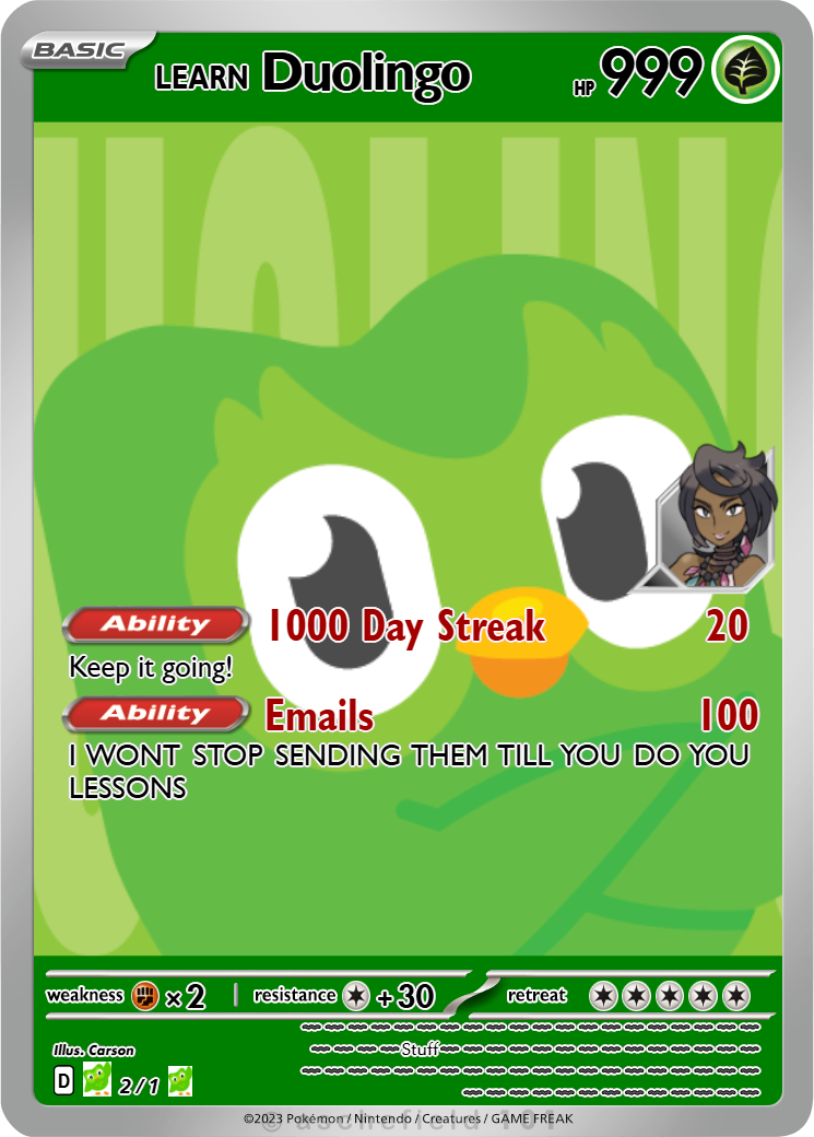 Duolingo - DJ_Chips | Pokécardmaker.net