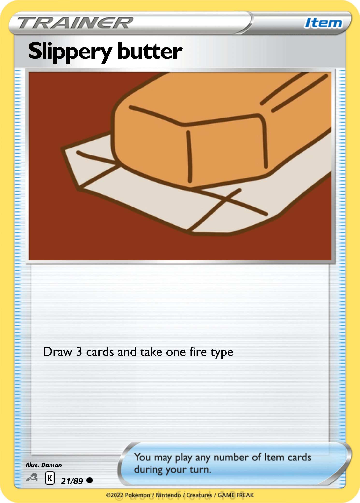 Slippery butter - Damon_is_cool | Pokécardmaker.net