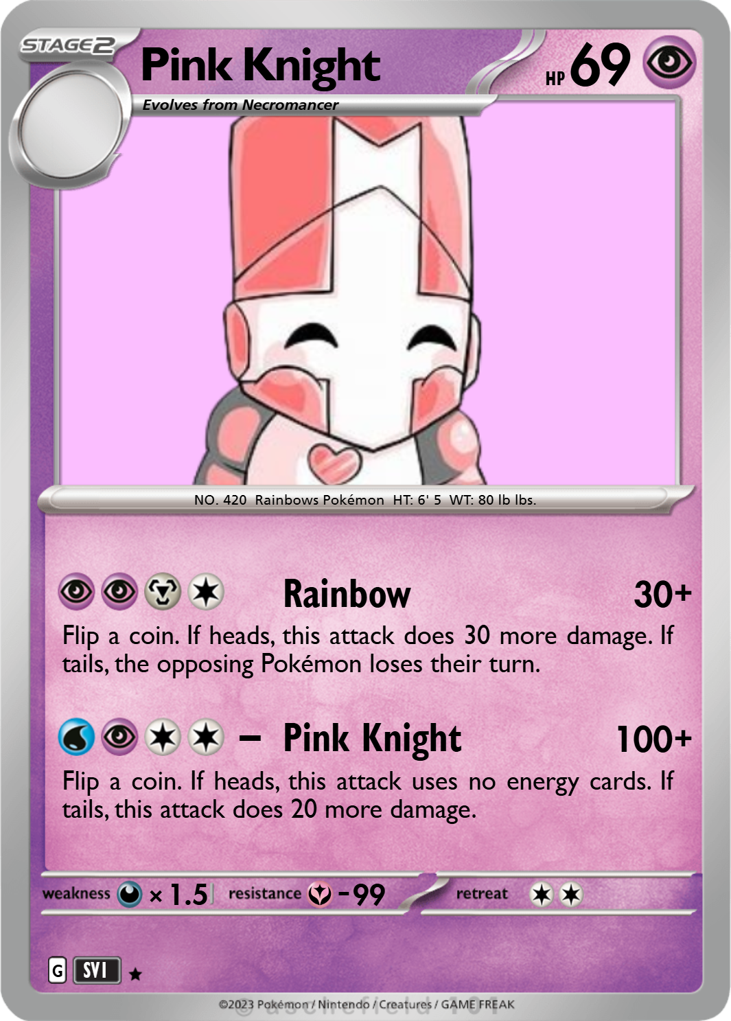 Pink Knight - Dandistorted2 | Pokécardmaker.net