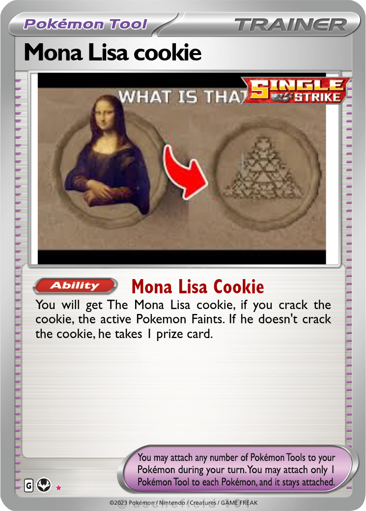 Mona Lisa cookie - Daniel_3436 | Pokécardmaker.net