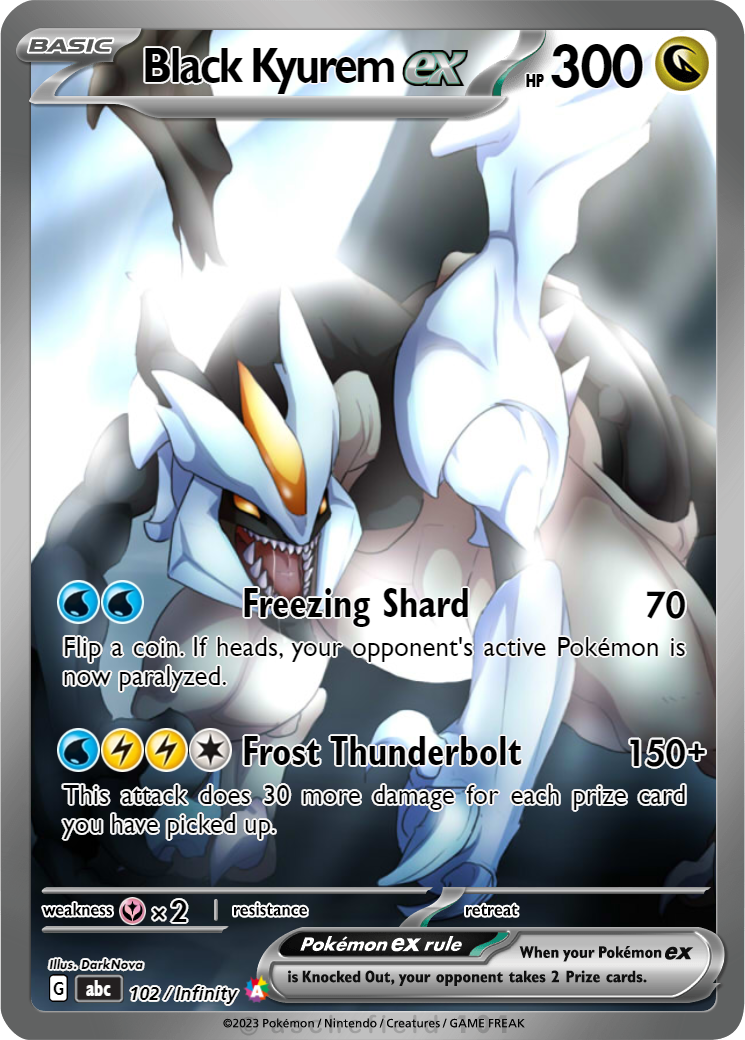 Black Kyurem - DarkNova | Pokécardmaker.net