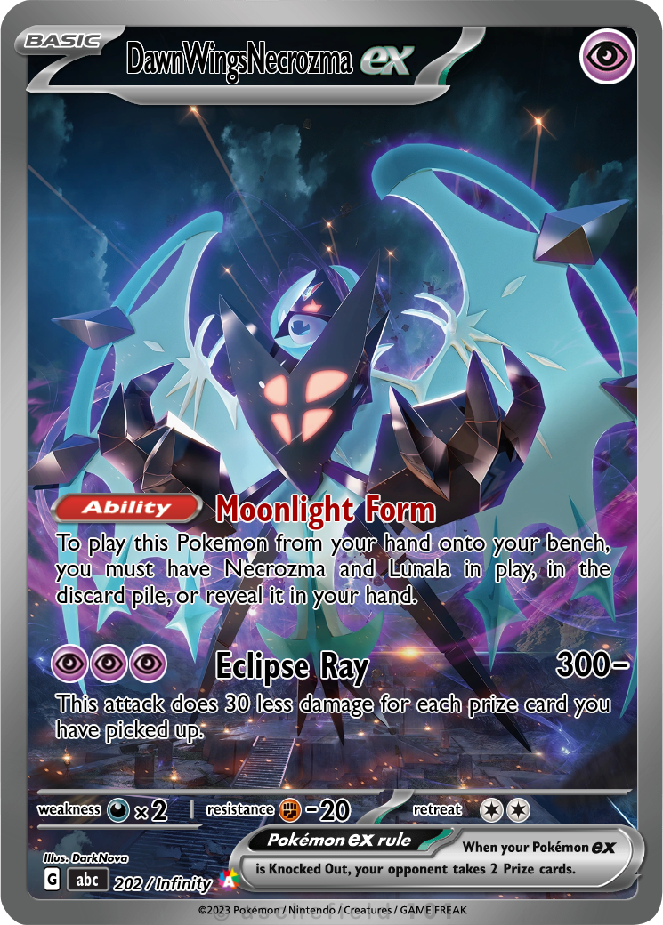 DawnWingsNecrozma - DarkNova | Pokécardmaker.net