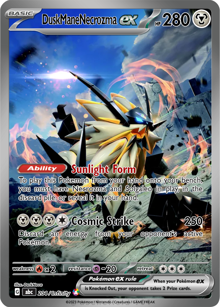 DuskManeNecrozma - DarkNova | Pokécardmaker.net