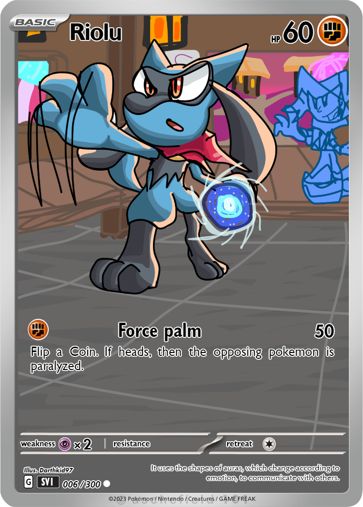 Riolu - Darthkid97 | Pokécardmaker.net