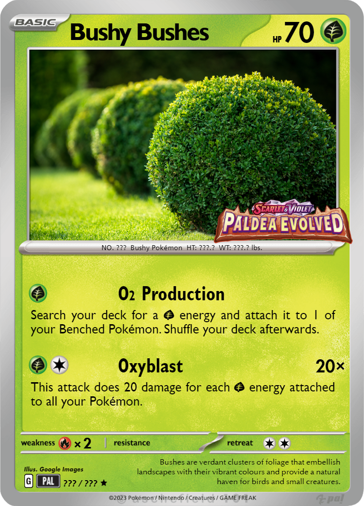 Bushy Bushes - Darthren2603 | Pokécardmaker.net
