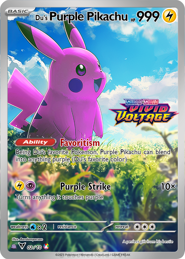 Purple Pikachu - DatDoodRandom | Pokécardmaker.net