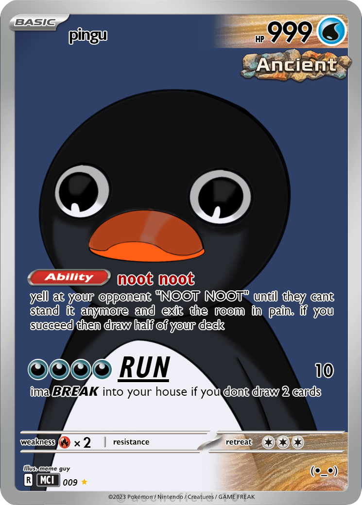 ==pingu== - DatGuyOverThere | Pokécardmaker.net