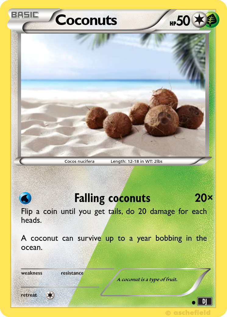 Coconuts - Dcj012 | Pokécardmaker.net