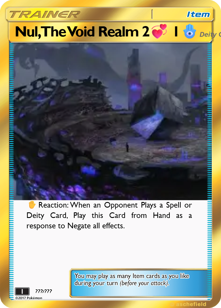 Nul, The Void Realm 2💞 1🪬 - Devotion | Pokécardmaker.net