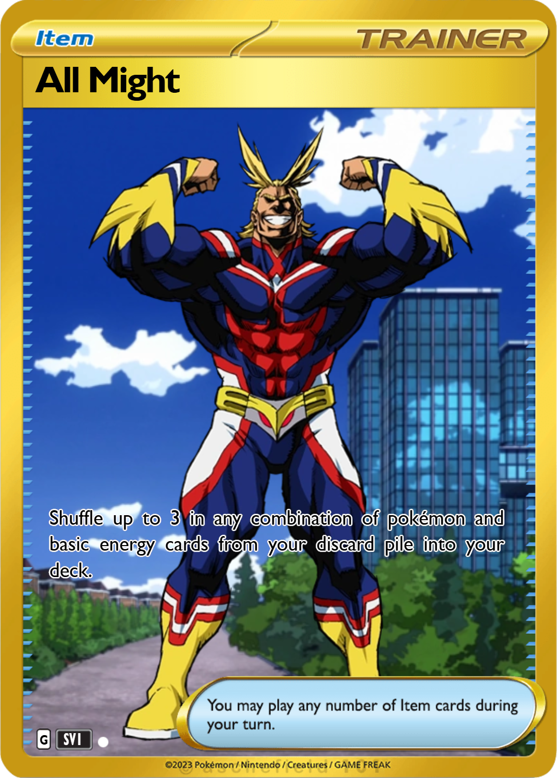 All Might - Diddler_piddler | Pokécardmaker.net