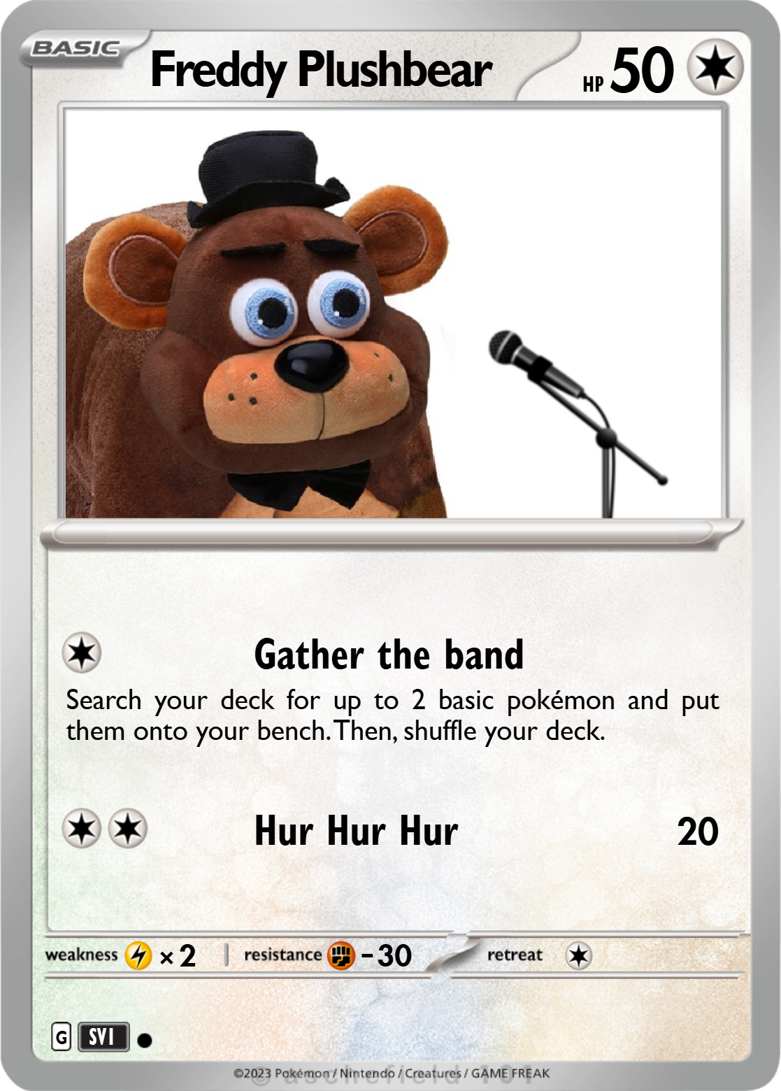 Freddy Plushbear - Diddler_piddler | Pokécardmaker.net