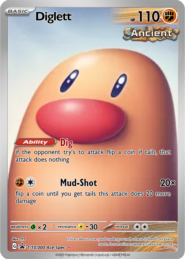 Diglett - Diglett | Pokécardmaker.net