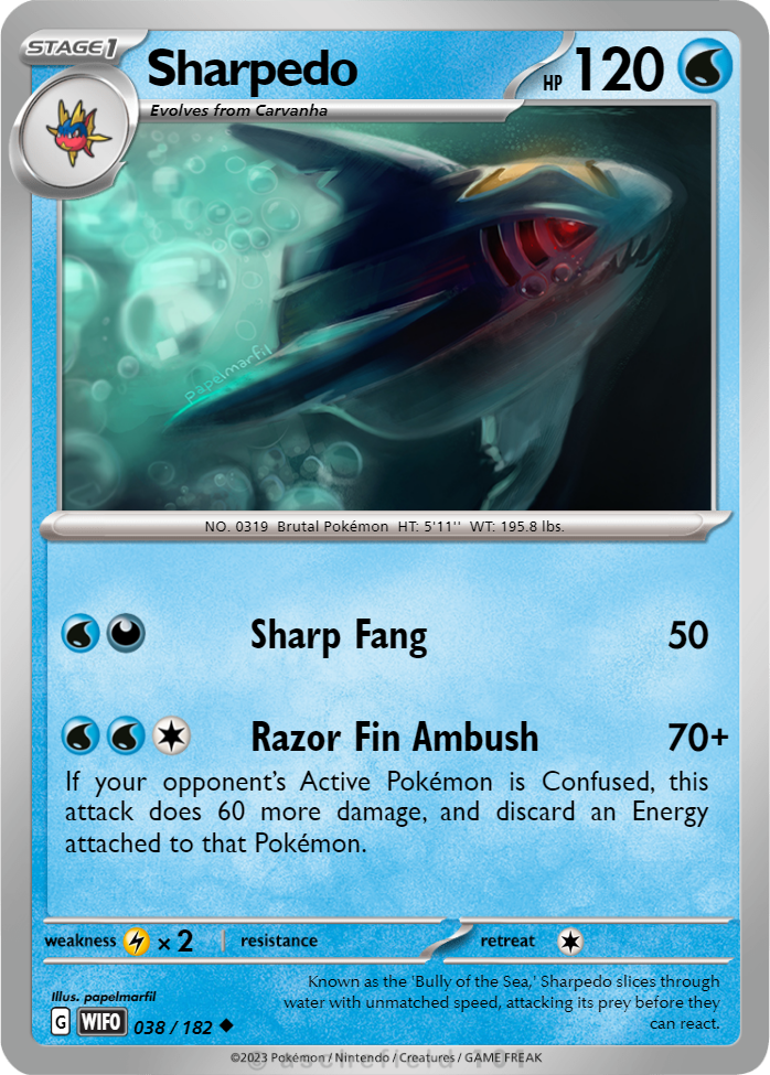Sharpedo - DimitruSgozzinu | Pokécardmaker.net