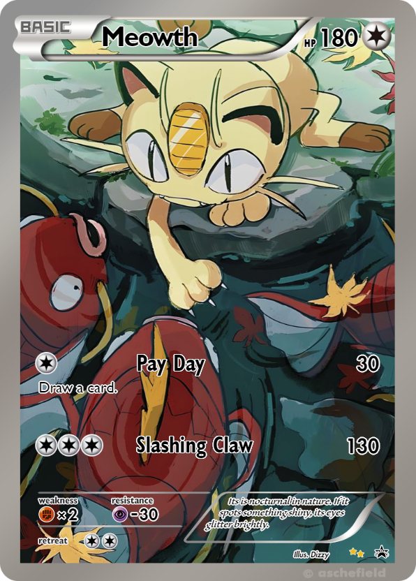 Meowth - Dizzy | Pokécardmaker.net