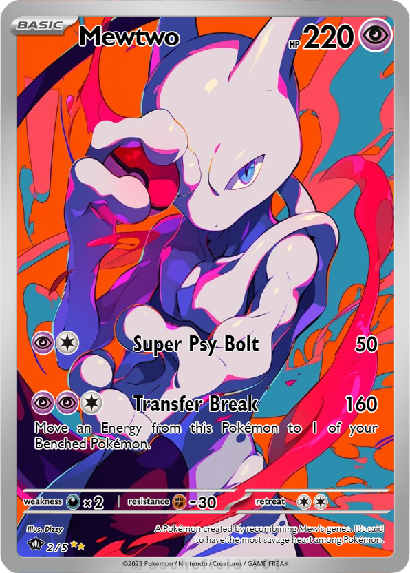 Mewtwo - Dizzy | Pokécardmaker.net