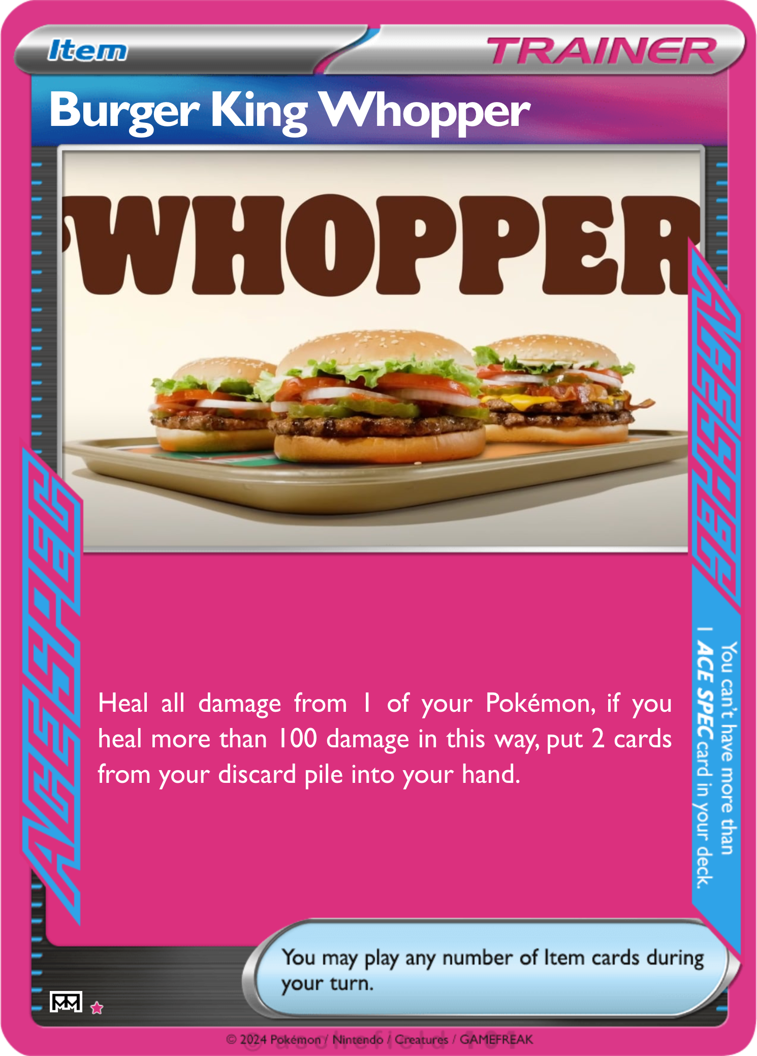 Burger King Whopper - DogFrogg445 | Pokécardmaker.net