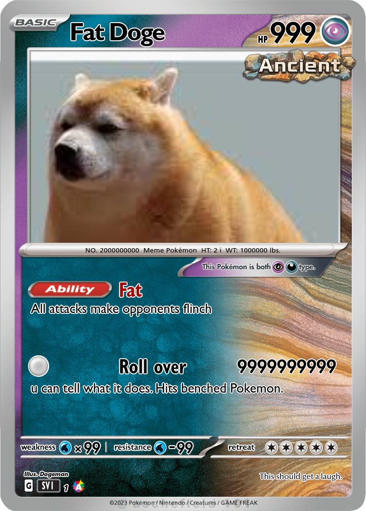 Fat Doge - Dogeman | Pokécardmaker.net
