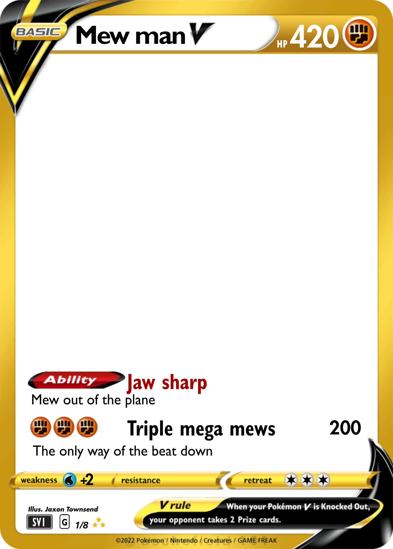 Mew man - Dominic-Trio | Pokécardmaker.net