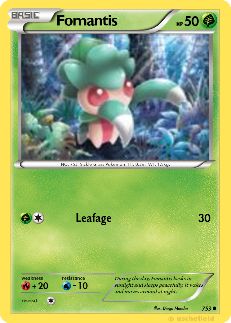 Fomantis - Donodoarroz | Pokécardmaker.net