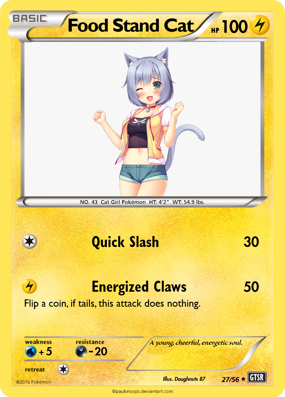 Food Stand Cat - Doughnuts_87 | Pokécardmaker.net