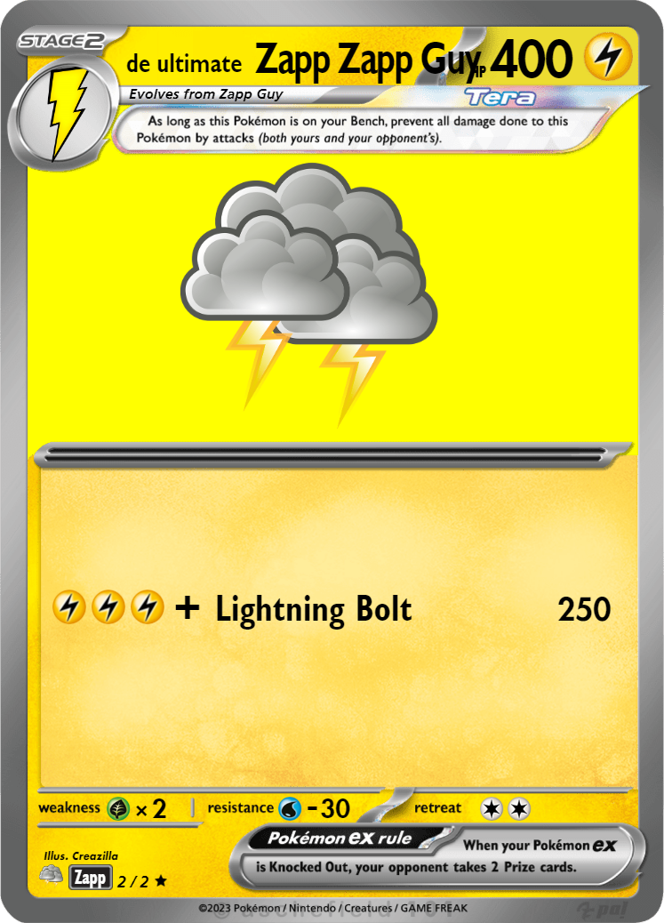 Zapp Zapp Guy - DragonRider85890 | Pokécardmaker.net