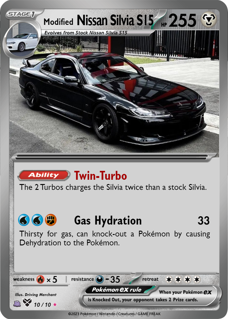 Nissan Silvia S15 - DrivingMerchant | Pokécardmaker.net