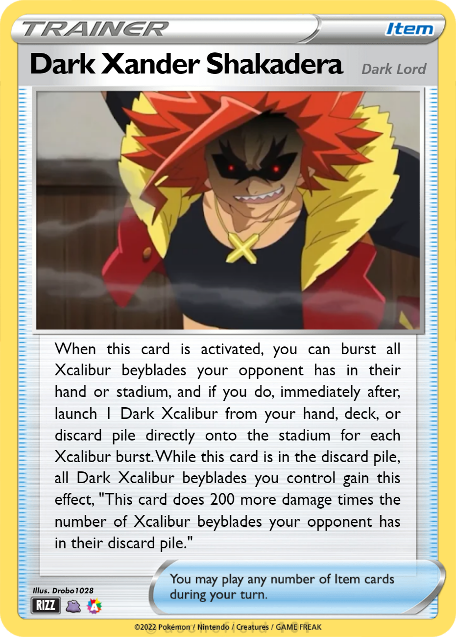 Dark Xander Shakadera - Drobo1028 | Pokécardmaker.net